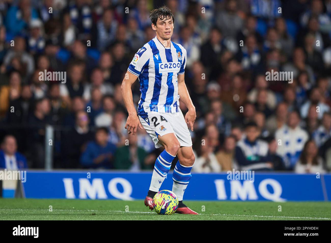 Robin le Normand of Real Sociedad in action during the La Liga ...