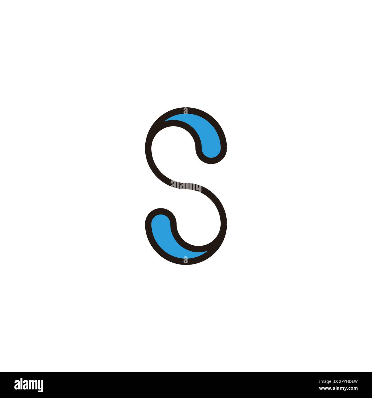 Letter S splash, water geometric symbol simple logo vector Stock Vector ...