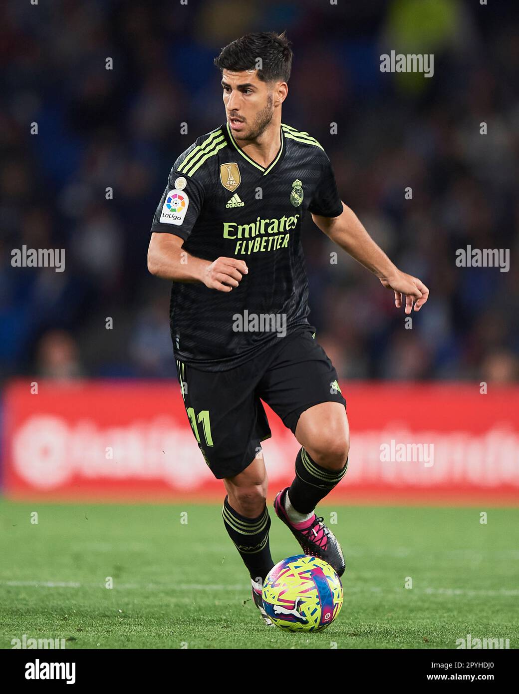 Marco Asensio of Real Madrid CF in action during the La Liga Santander ...