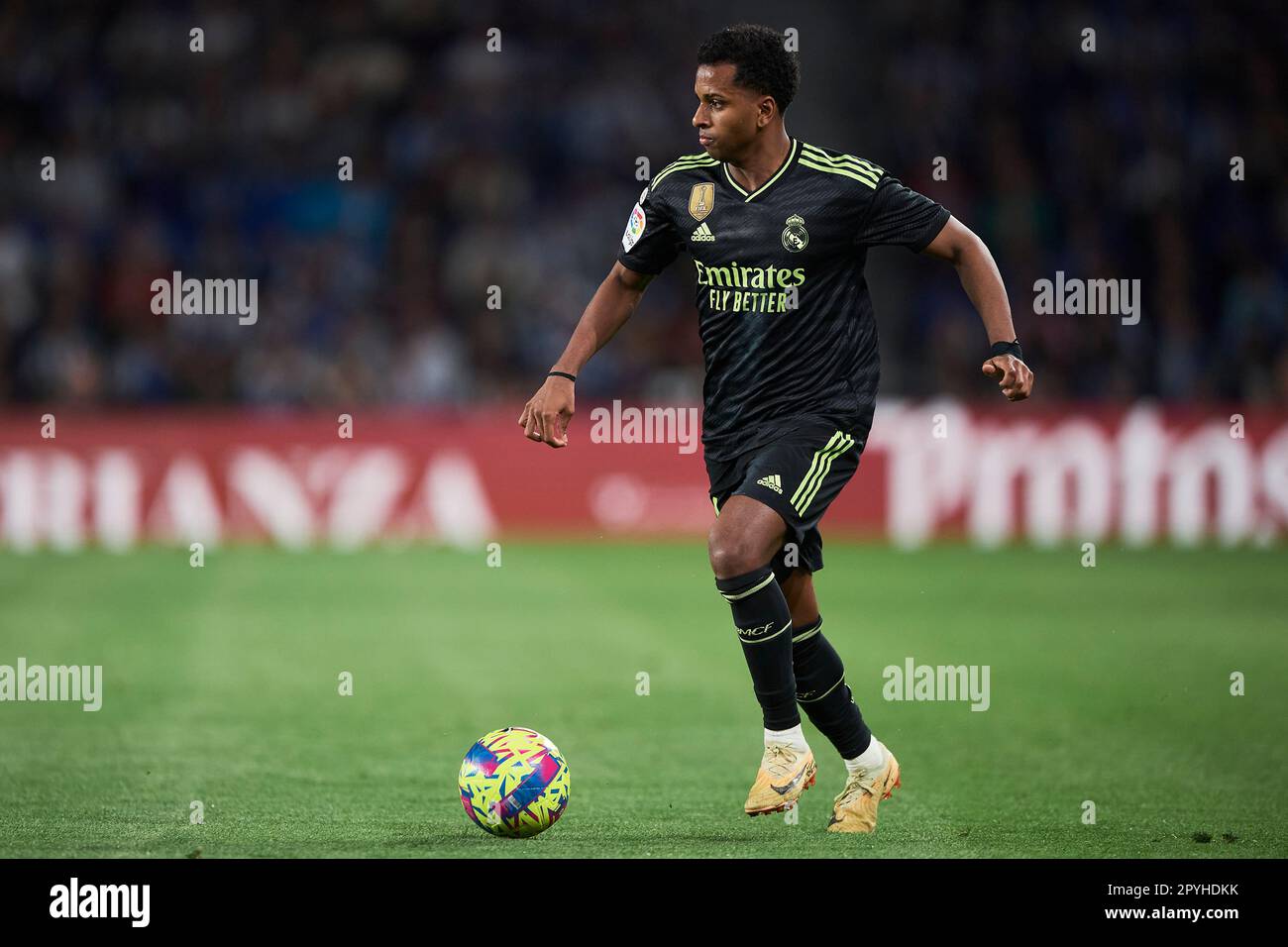 Rodrygo Goes of Real Madrid CF in action during the La Liga Santander ...