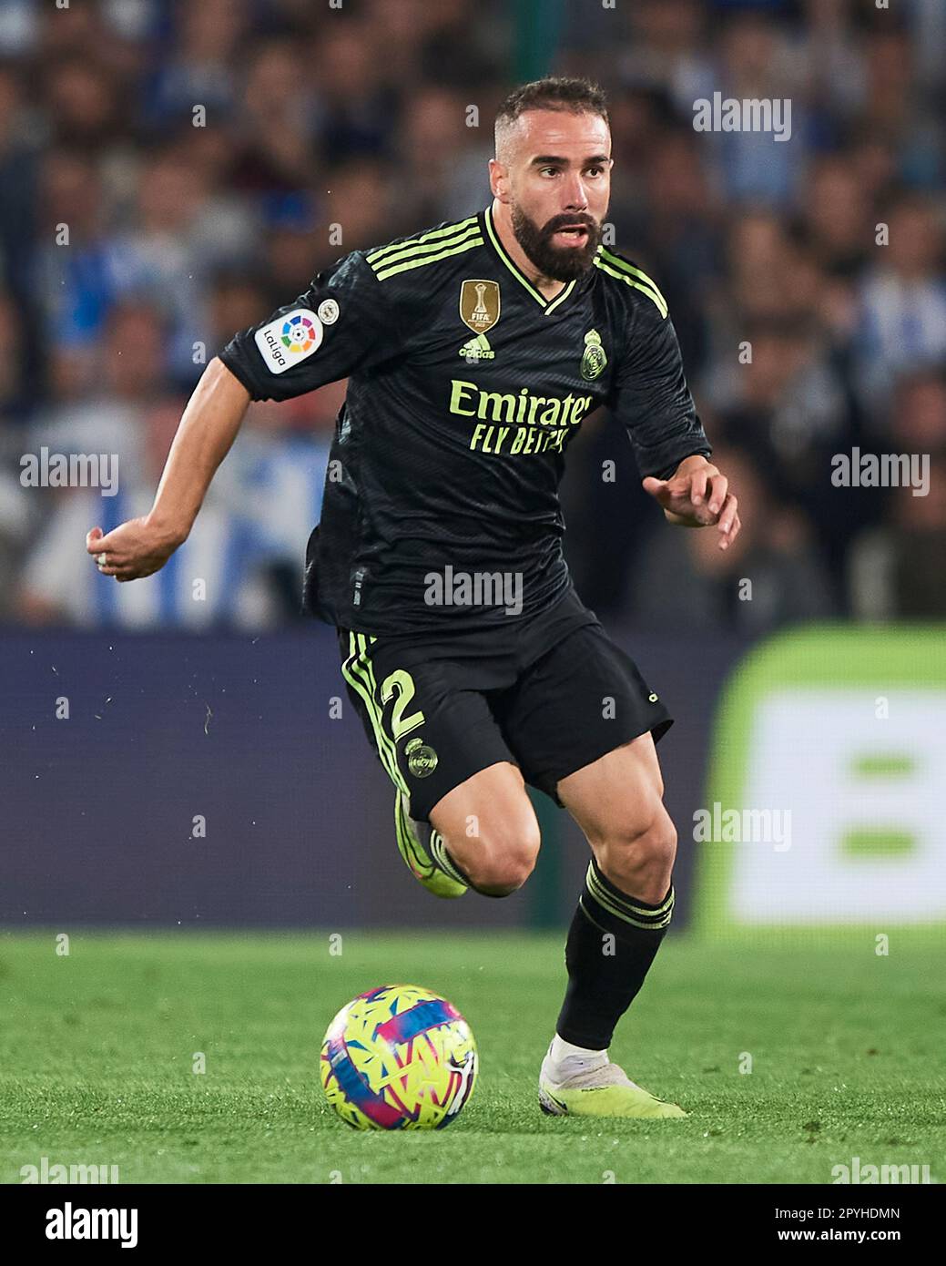 Daniel Carvajal of Real Madrid CF in action during the La Liga ...