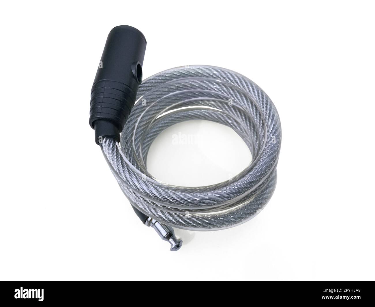 Bicycle lock isolated on white Stock Photo - Alamy