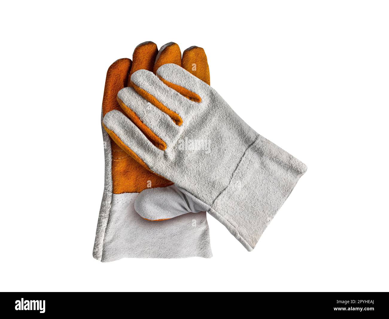 Construction gloves isolated on white background Stock Photo - Alamy
