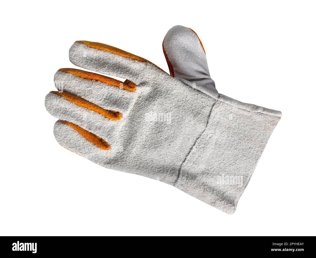 Construction gloves isolated on white background Stock Photo - Alamy