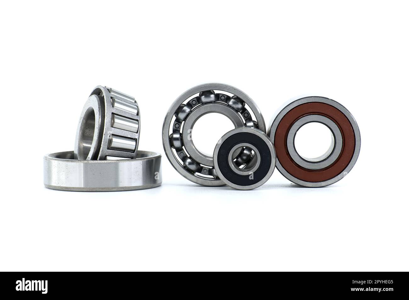 Set of various bearings isolated on white Stock Photo - Alamy