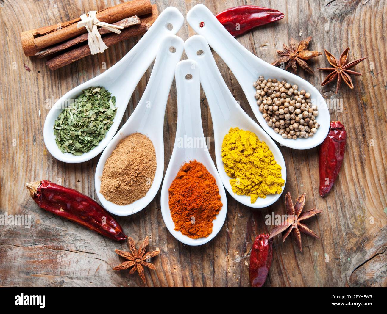 Indian spices top hi-res stock photography and images - Alamy