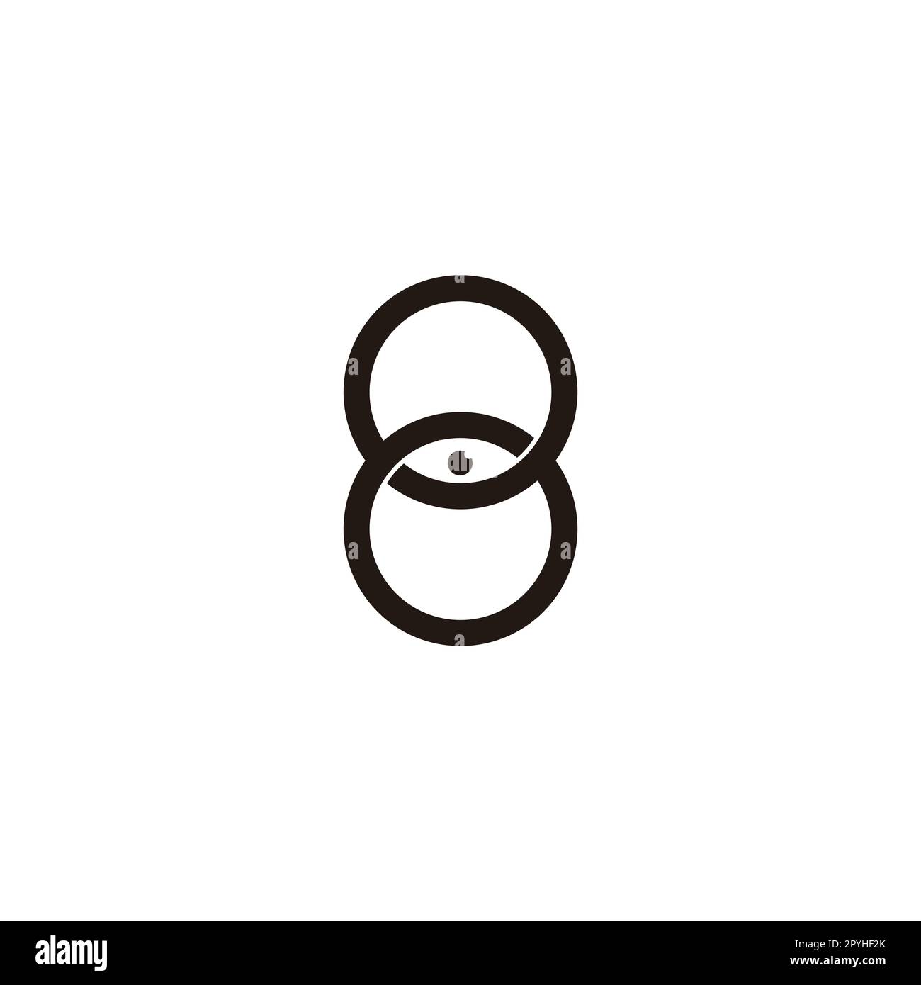 Number 8, eye geometric symbol simple logo vector Stock Vector Image ...