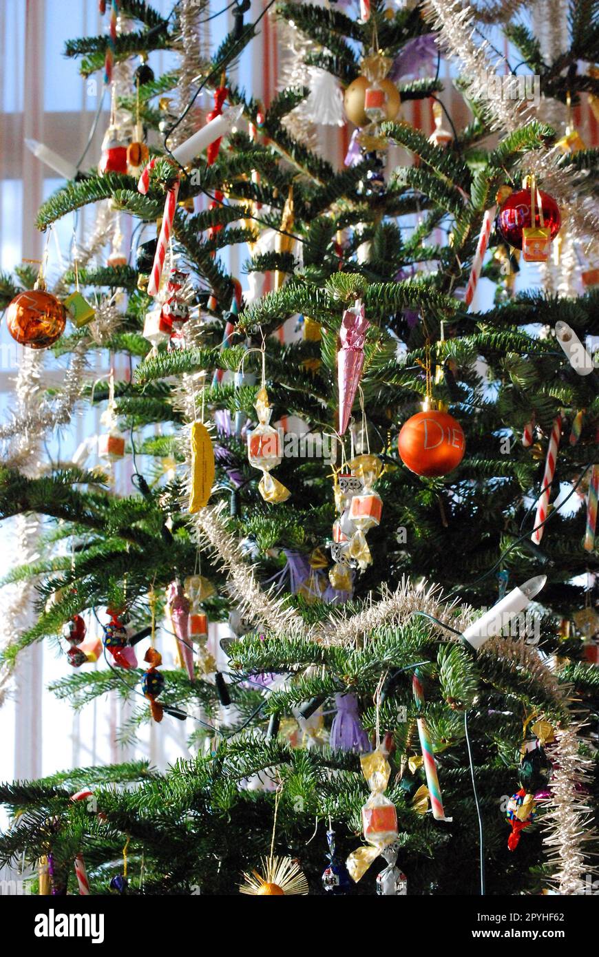 Colourful decorated tree hi-res stock photography and images - Alamy