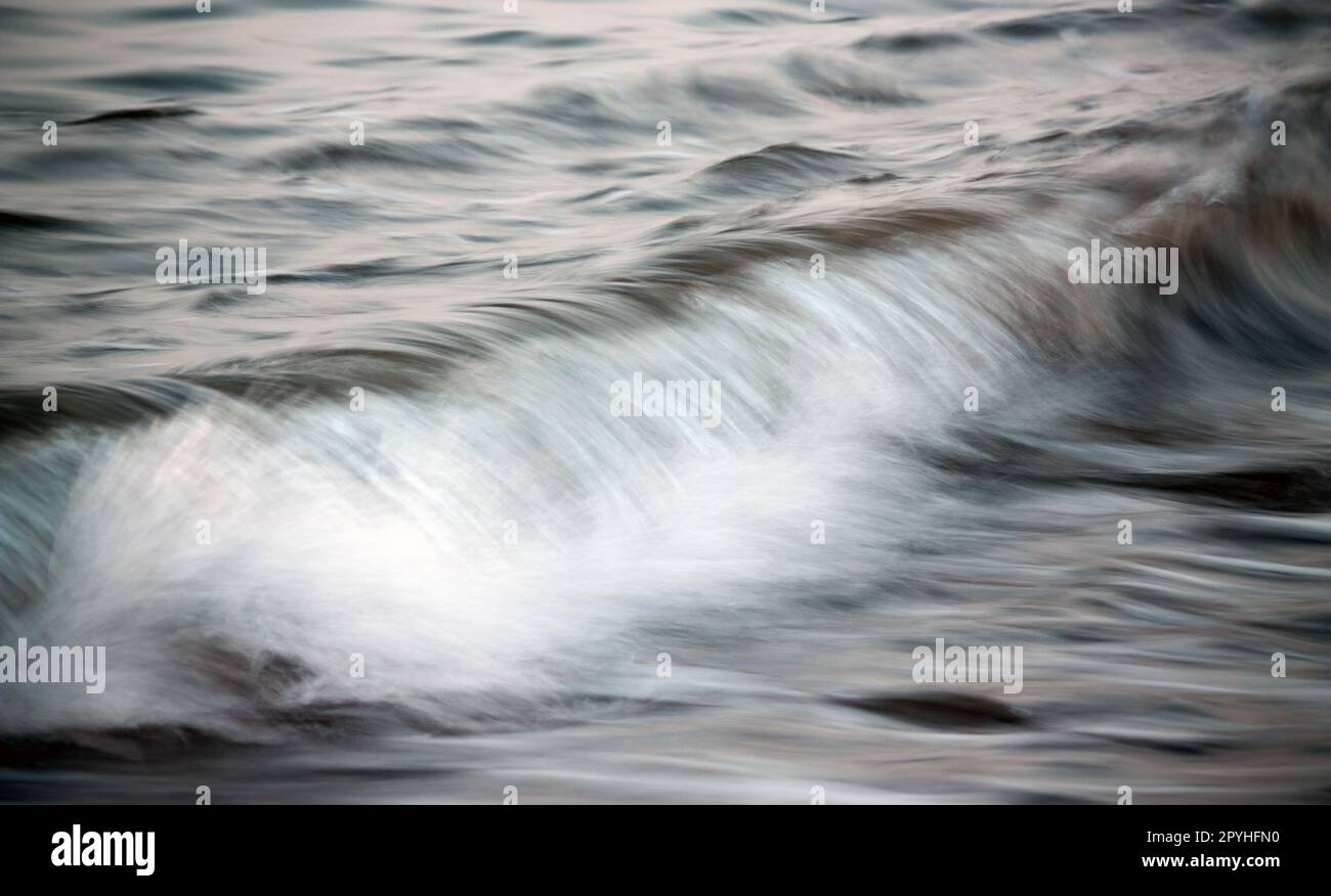 Waves details in the black sea. Long exposure.Batumi. Georgia Stock ...