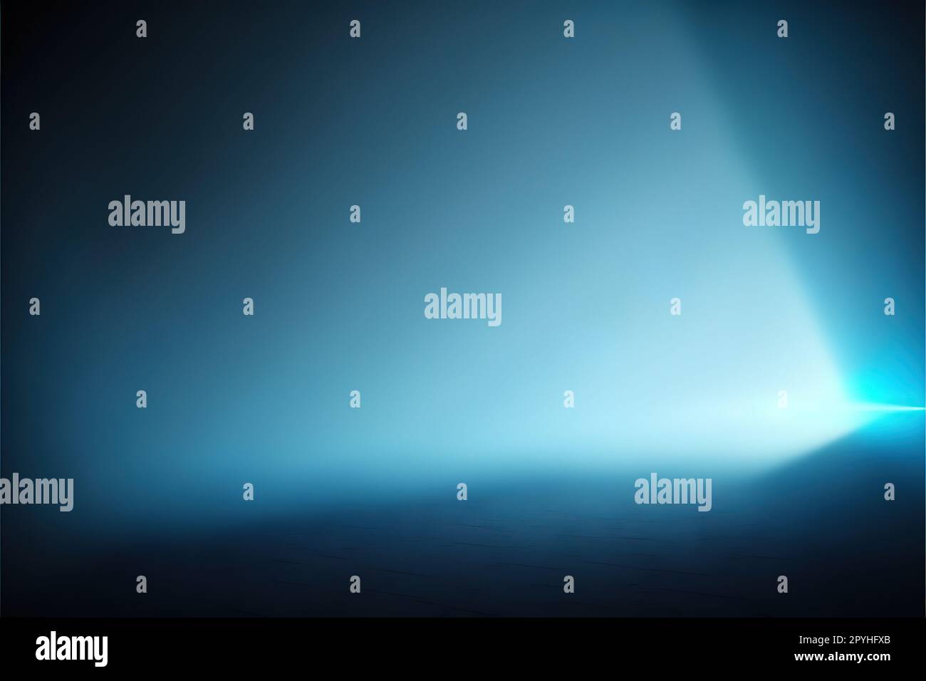 Blue light gradient wall background and floor, Effect cool tone ...