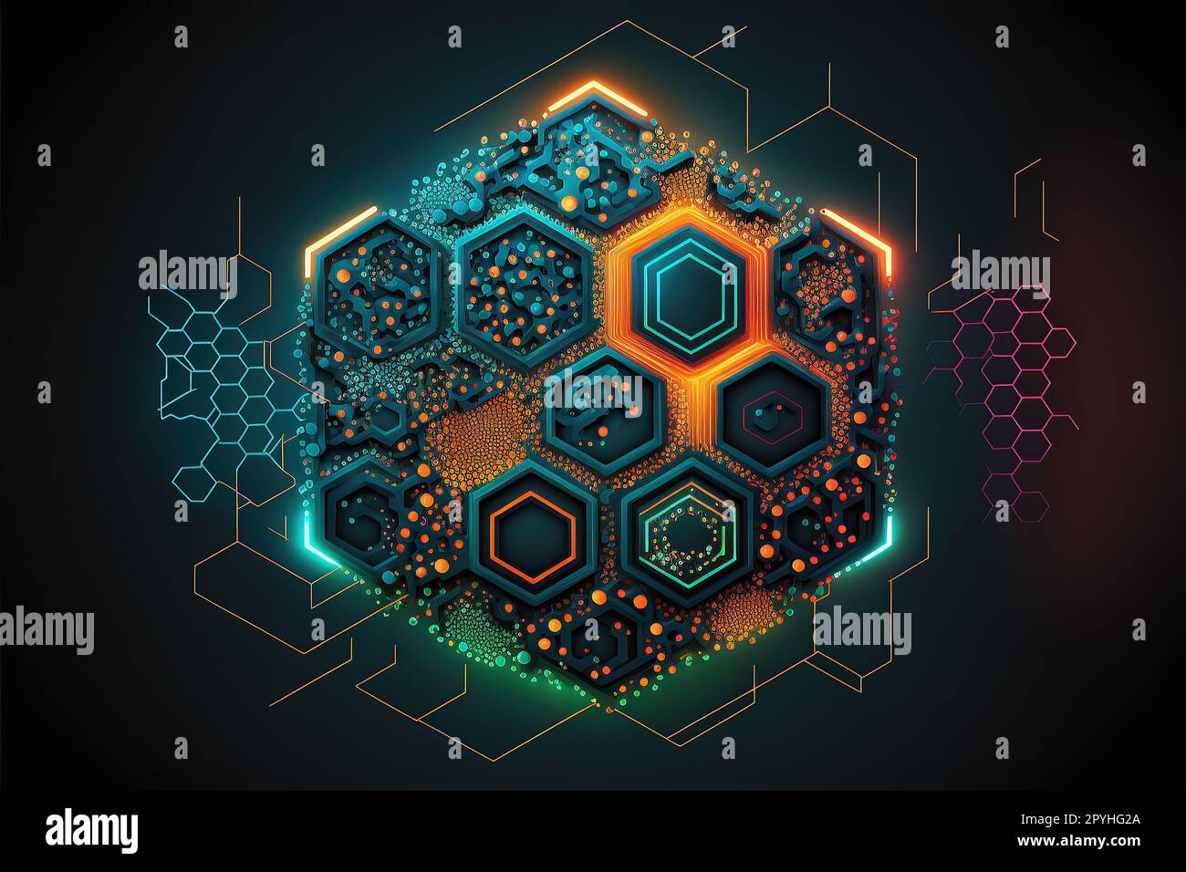 Abstract blue hi tech layout background hi-res stock photography and ...