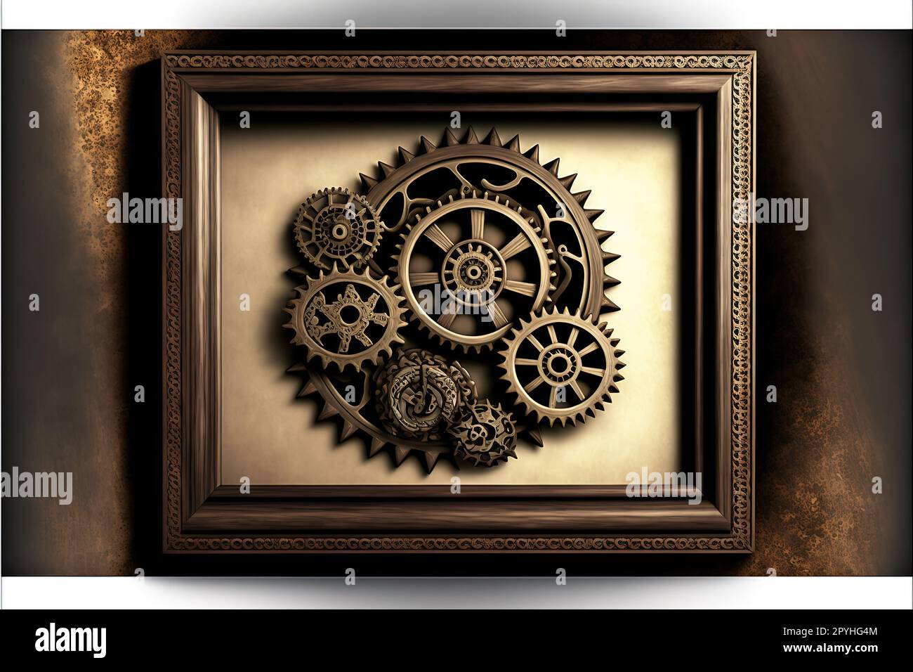 gears and cogs design frame Stock Photo - Alamy