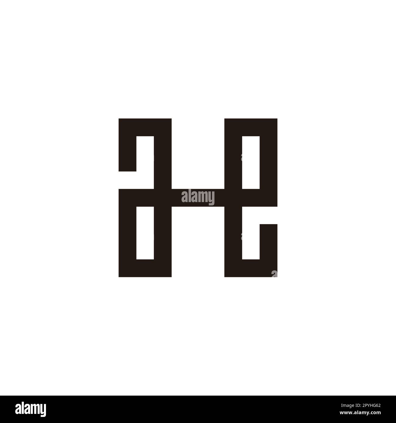Letter a and e, letter H square geometric symbol simple logo vector ...