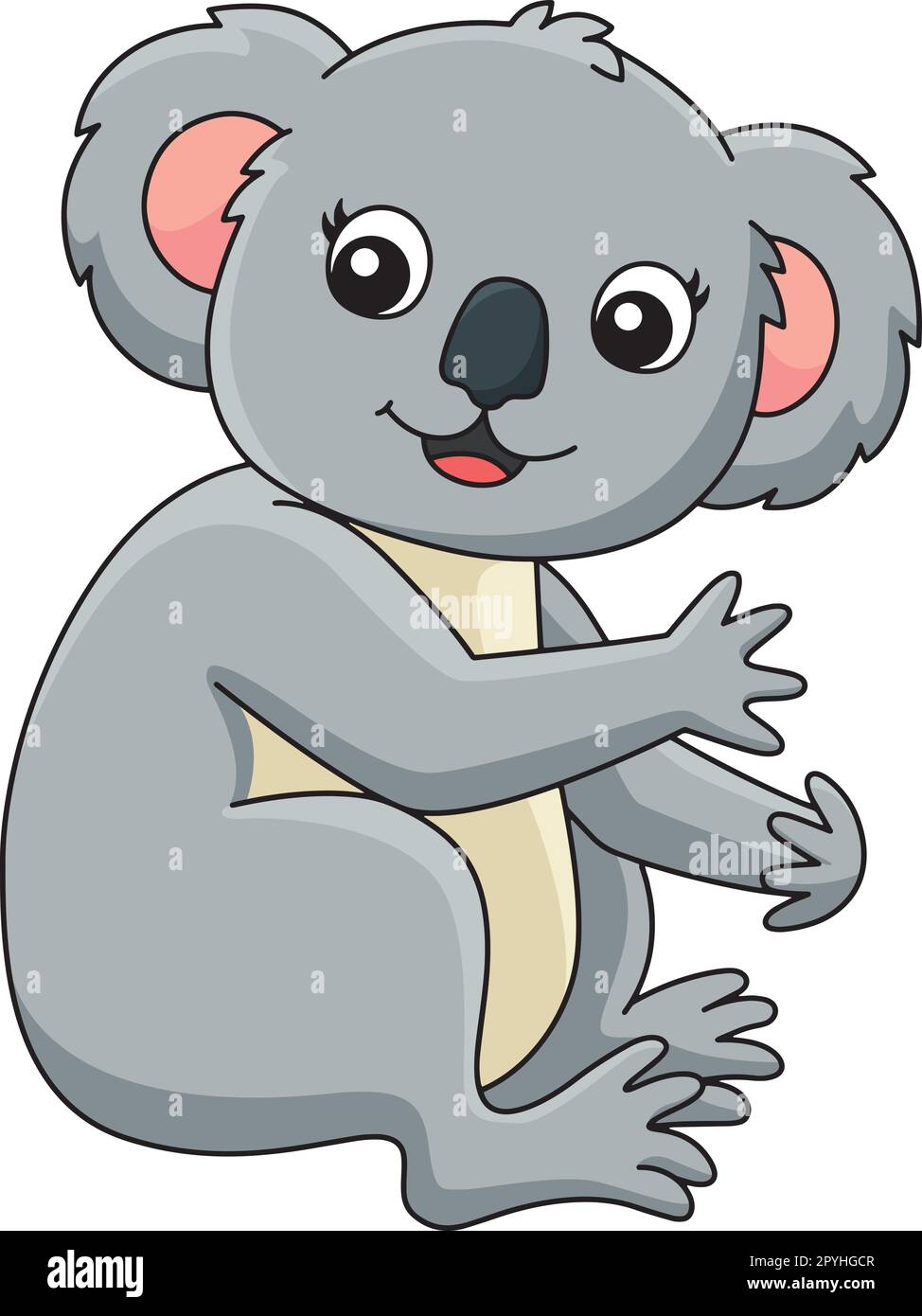 Koala Cartoon Colored Clipart Illustration Stock Vector Image & Art - Alamy