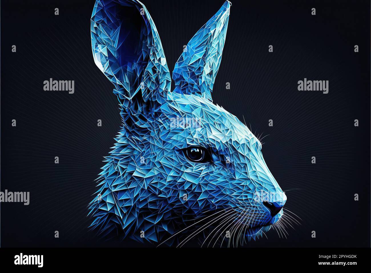 Blue rabbit head hi-res stock photography and images - Alamy