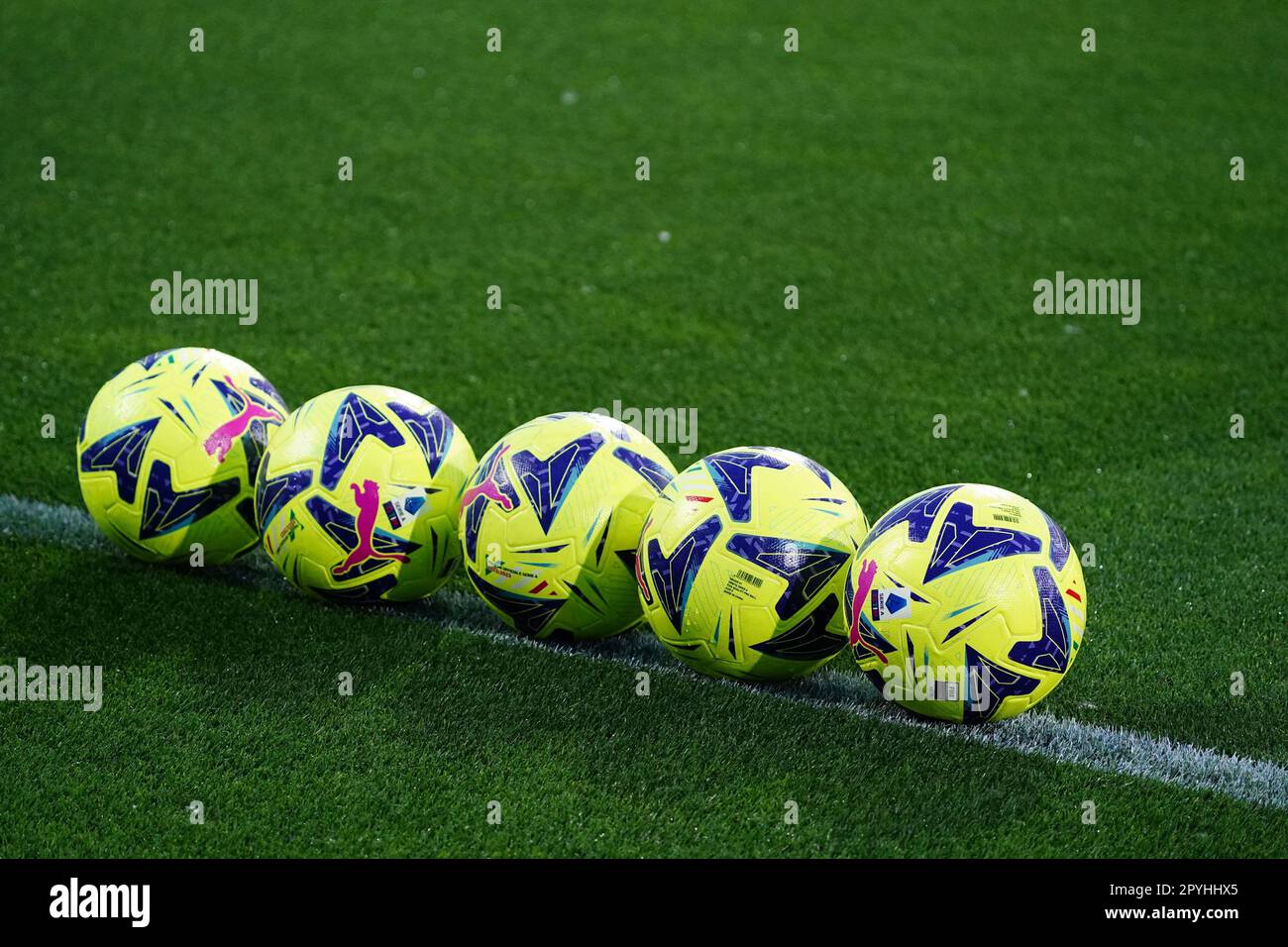 Monza, Italy. 03rd May, 2023. Puma official SERIE A match balls on line ...