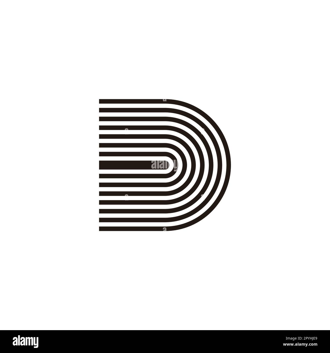 Curved lines art template Cut Out Stock Images & Pictures - Alamy