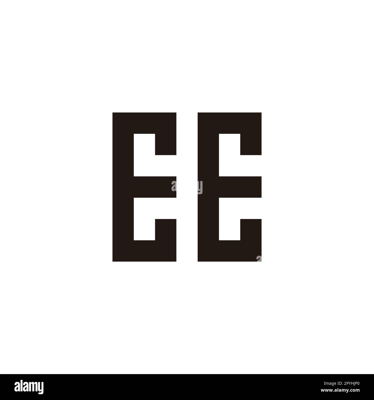 Letter EE square geometric symbol simple logo vector Stock Vector Image ...