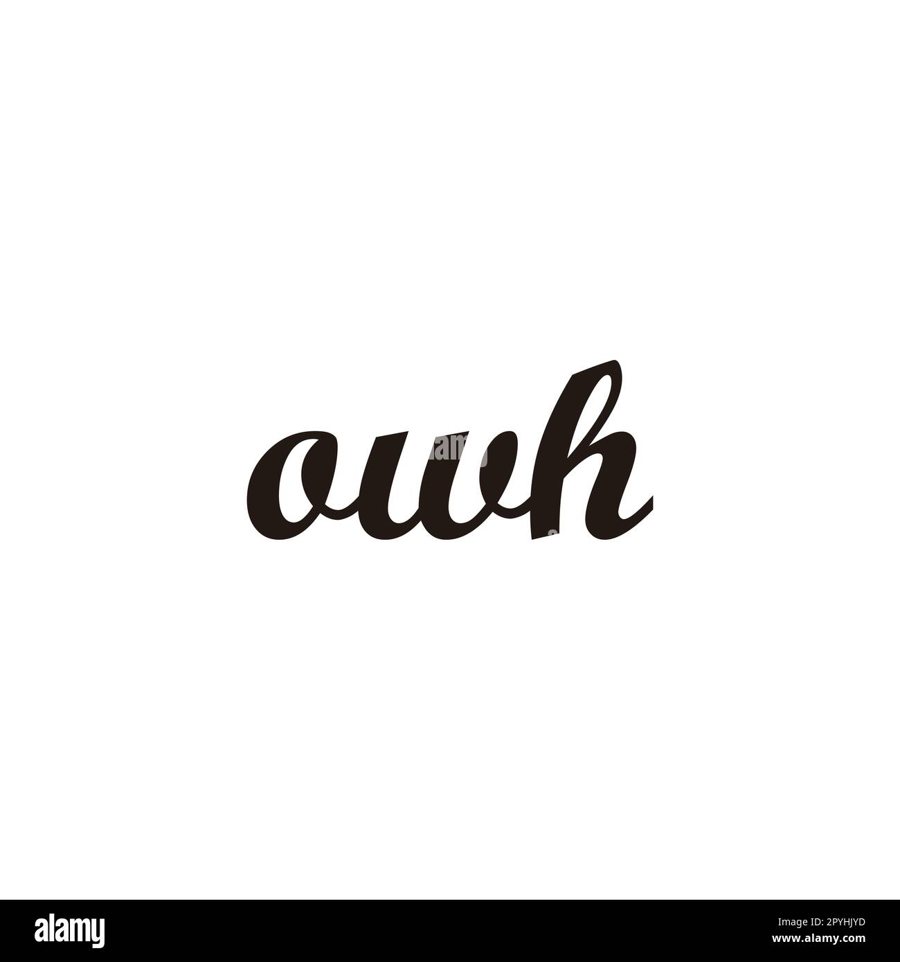 Letter owh connect geometric symbol simple logo vector Stock Vector ...