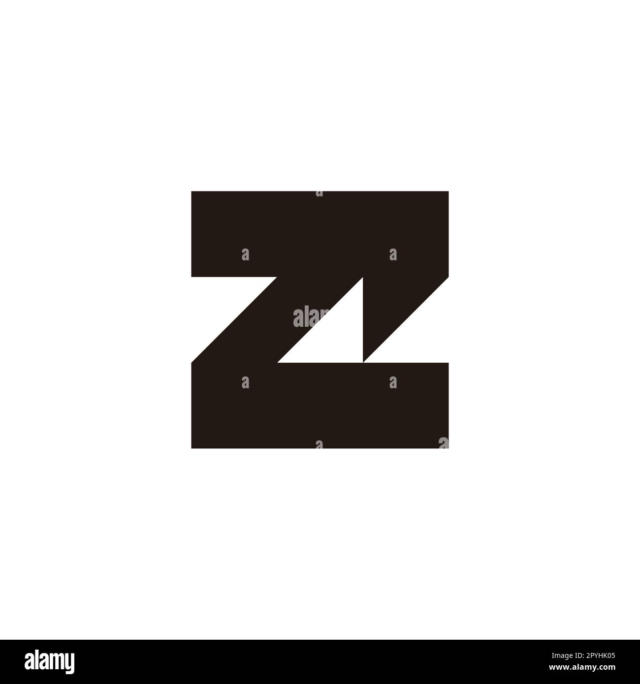 Letter Z and a geometric symbol simple logo vector Stock Vector Image ...
