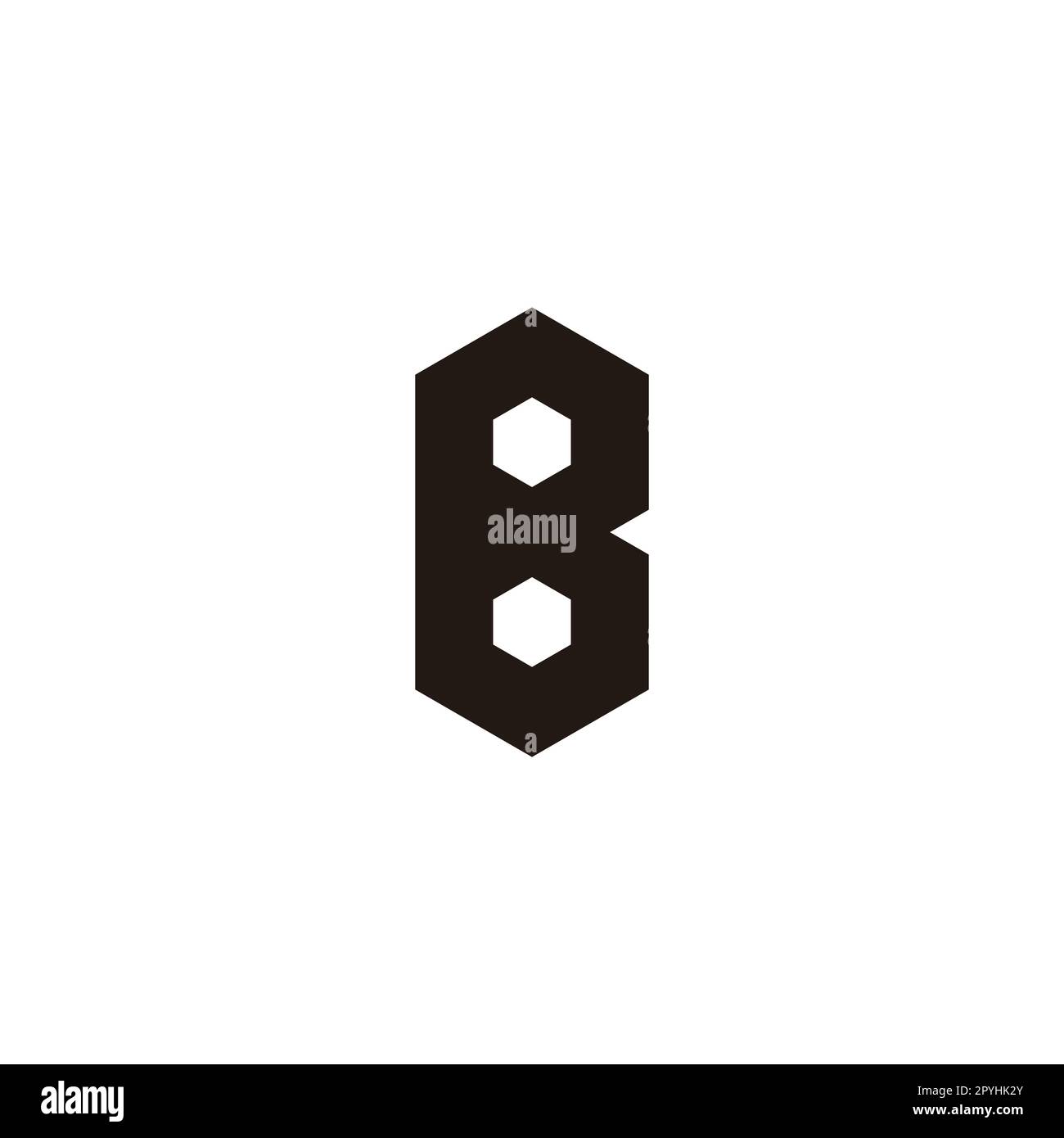 Letter b with hexagon hi-res stock photography and images - Alamy