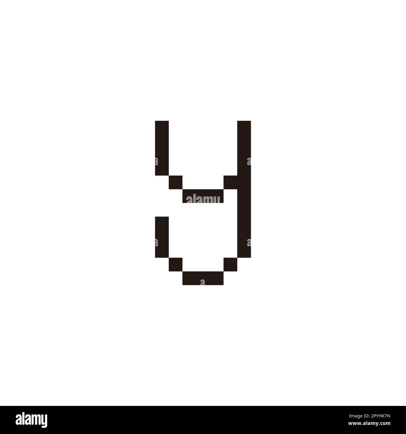 Letter y pixel geometric symbol simple logo vector Stock Vector Image ...
