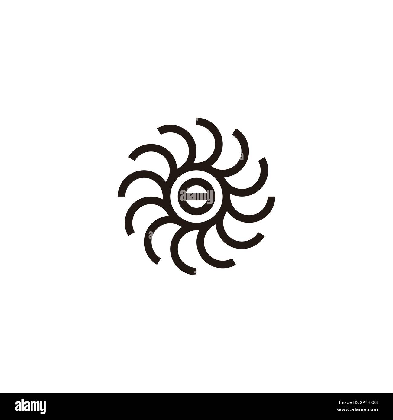 Number 8 in circle, technology geometric symbol simple logo vector ...