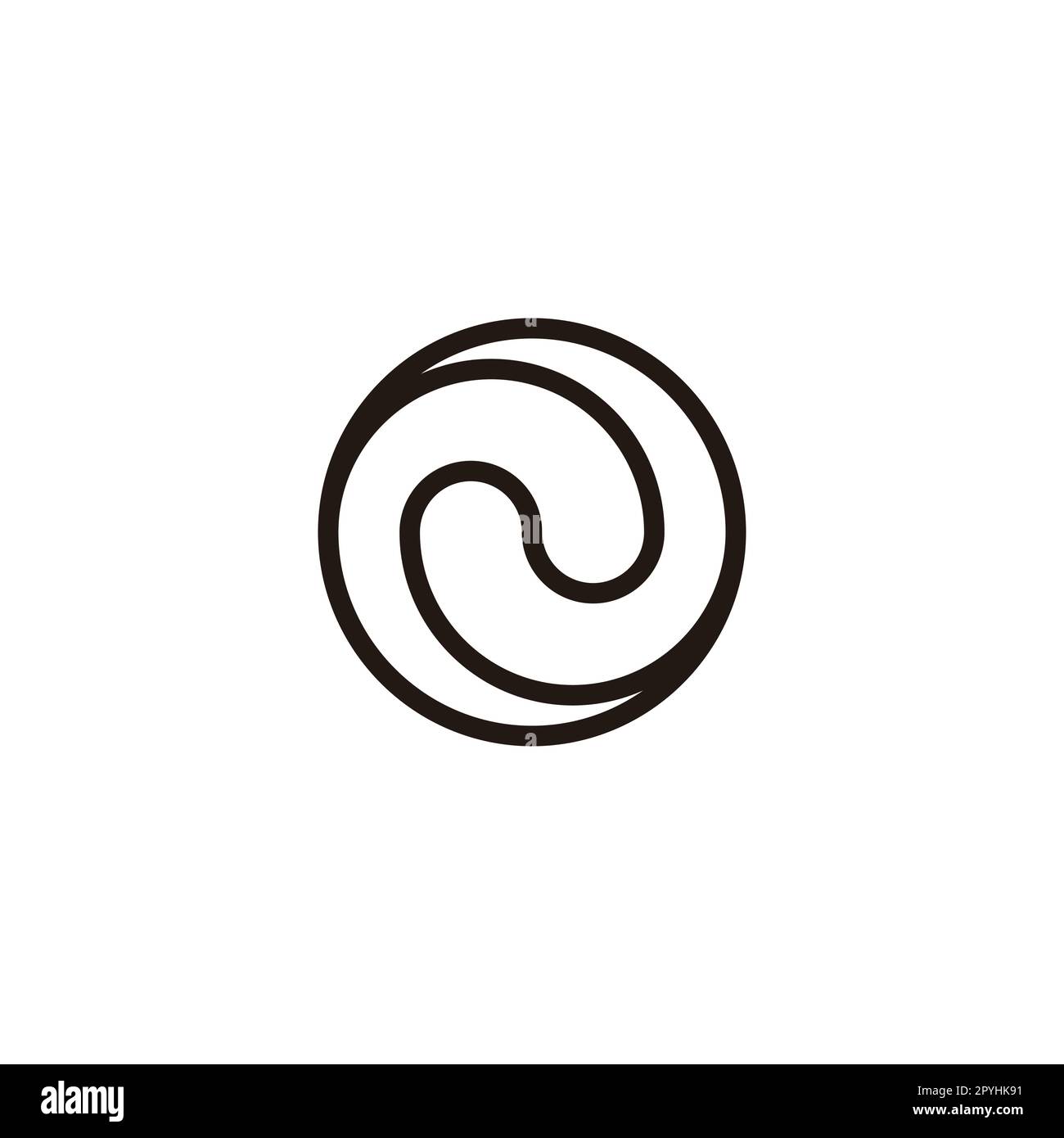 splash, rounded, circle lines geometric symbol simple logo vector Stock ...
