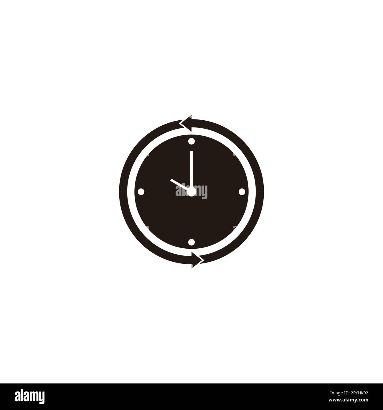 Clock, speed, round geometric symbol simple logo vector Stock Vector ...
