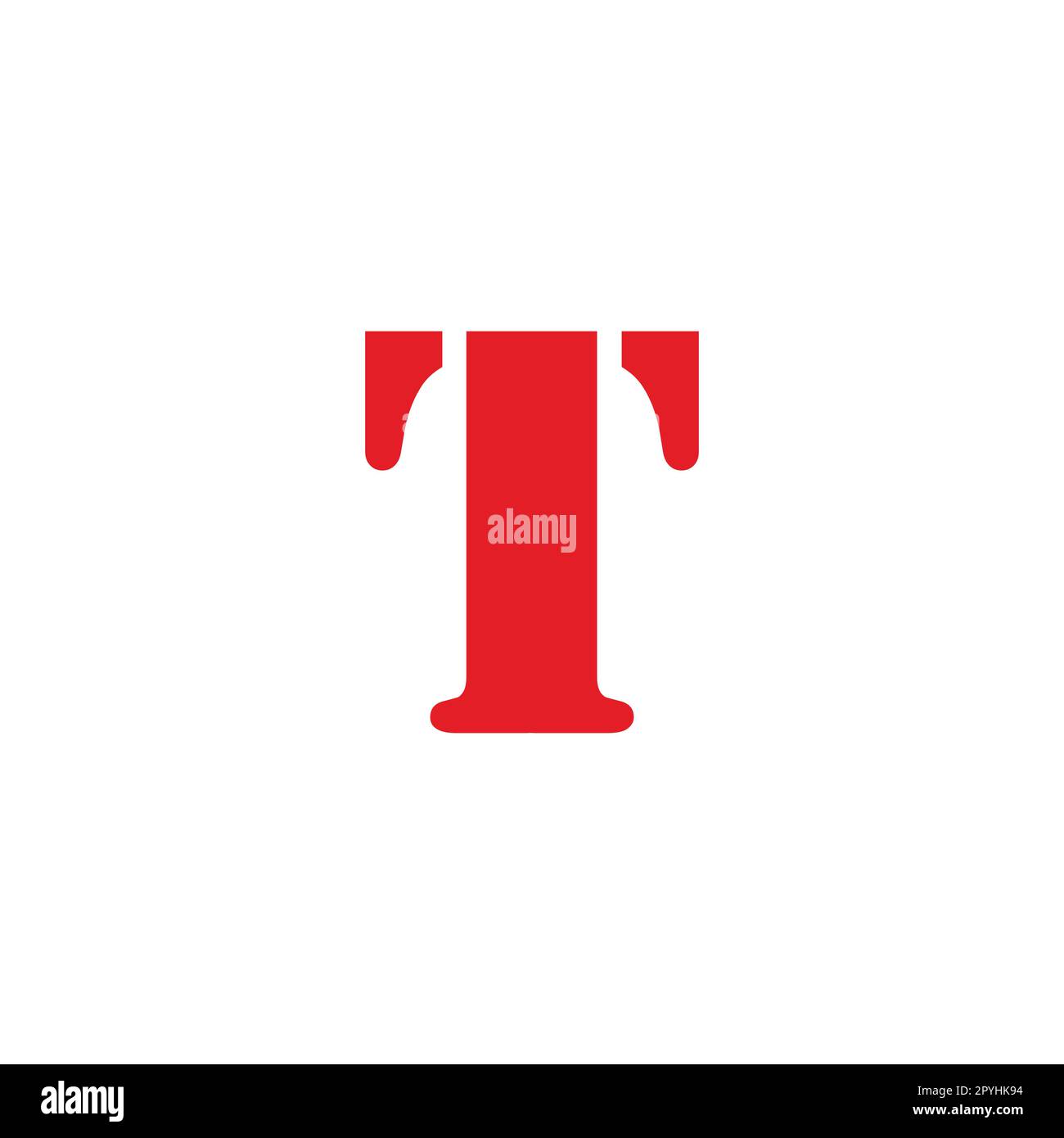 Letter T red geometric symbol simple logo vector Stock Vector Image ...