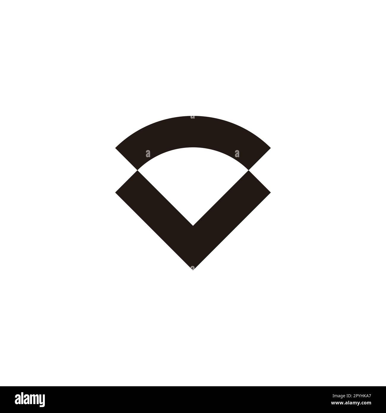 Letter V diamond geometric symbol simple logo vector Stock Vector Image ...