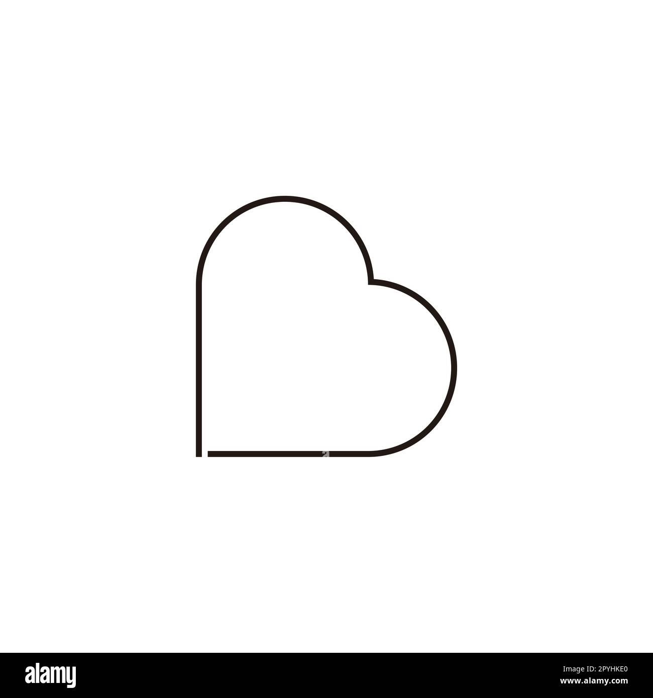 Letter B line geometric symbol simple logo vector Stock Vector Image ...