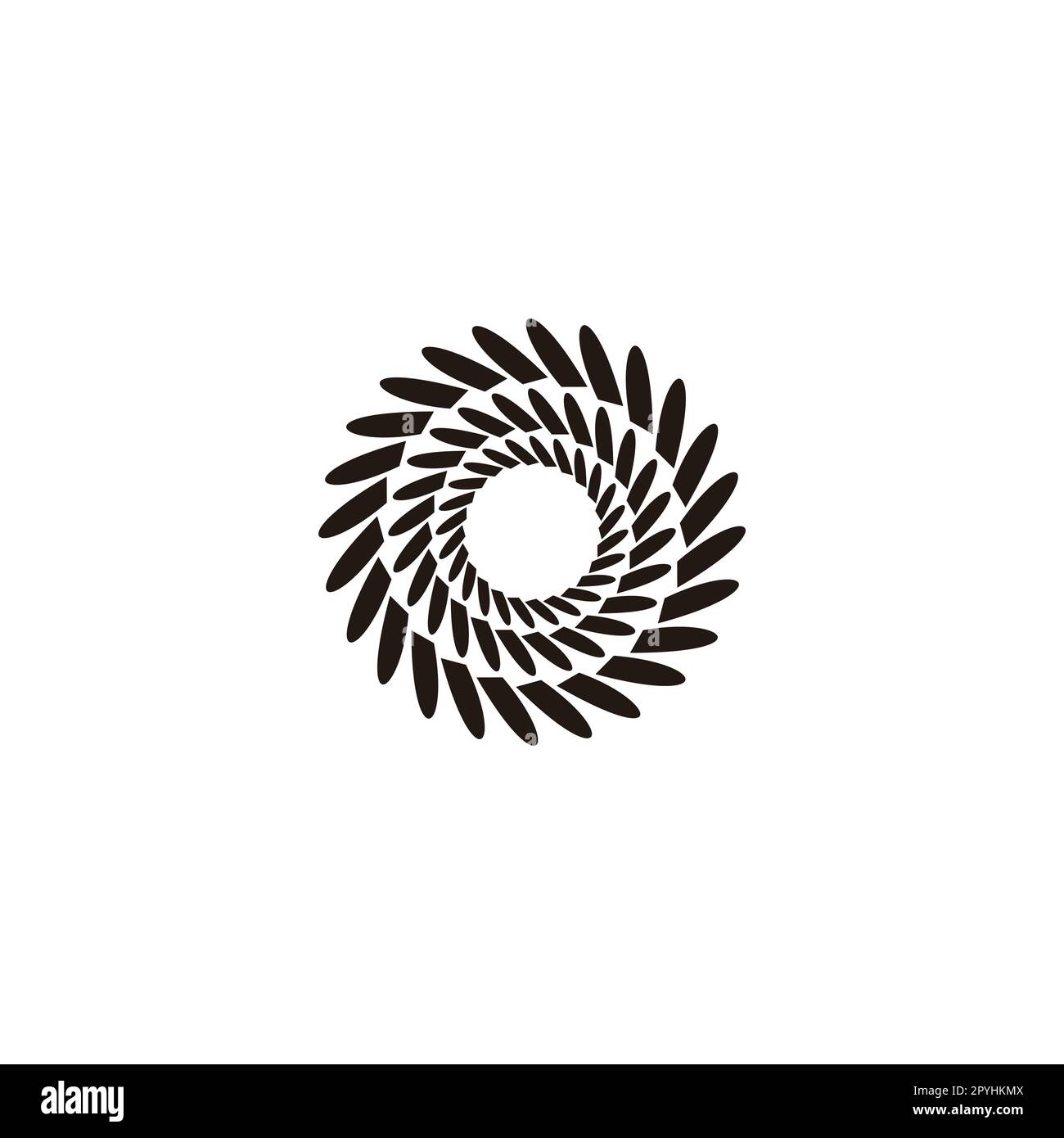 Spiral, bullets geometric symbol simple logo vector Stock Vector Image ...