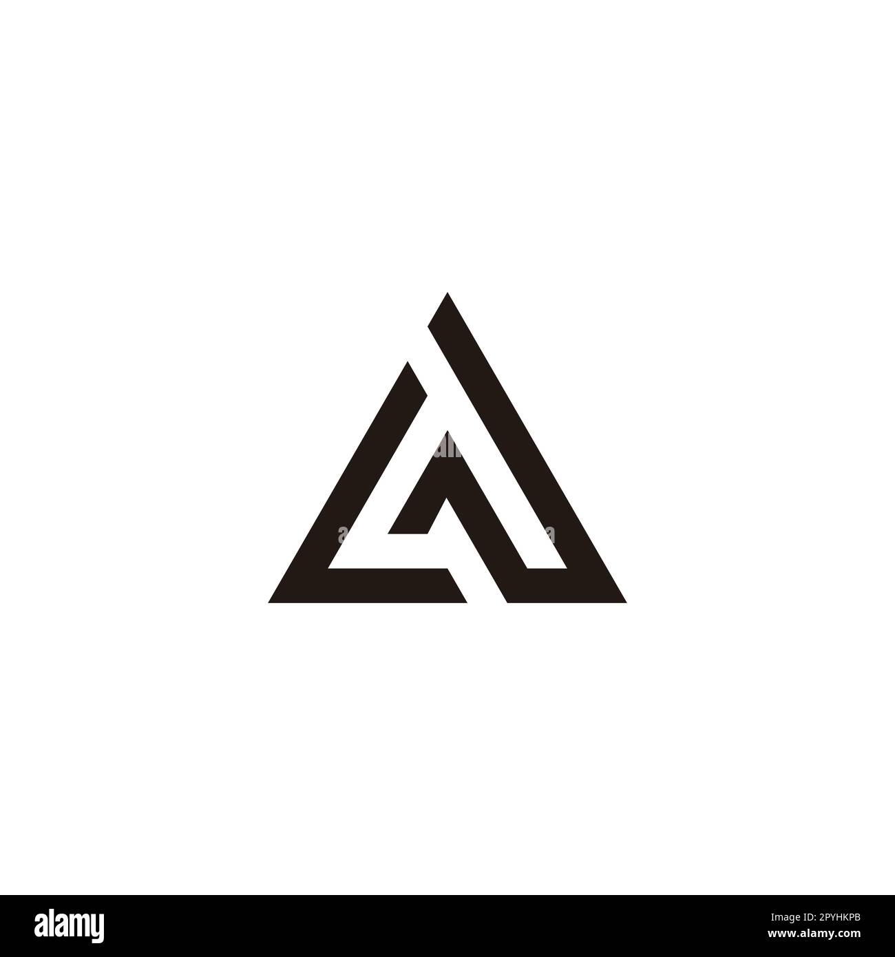 Letter L and N triangle geometric symbol simple logo vector Stock Vector Image & Art - Alamy