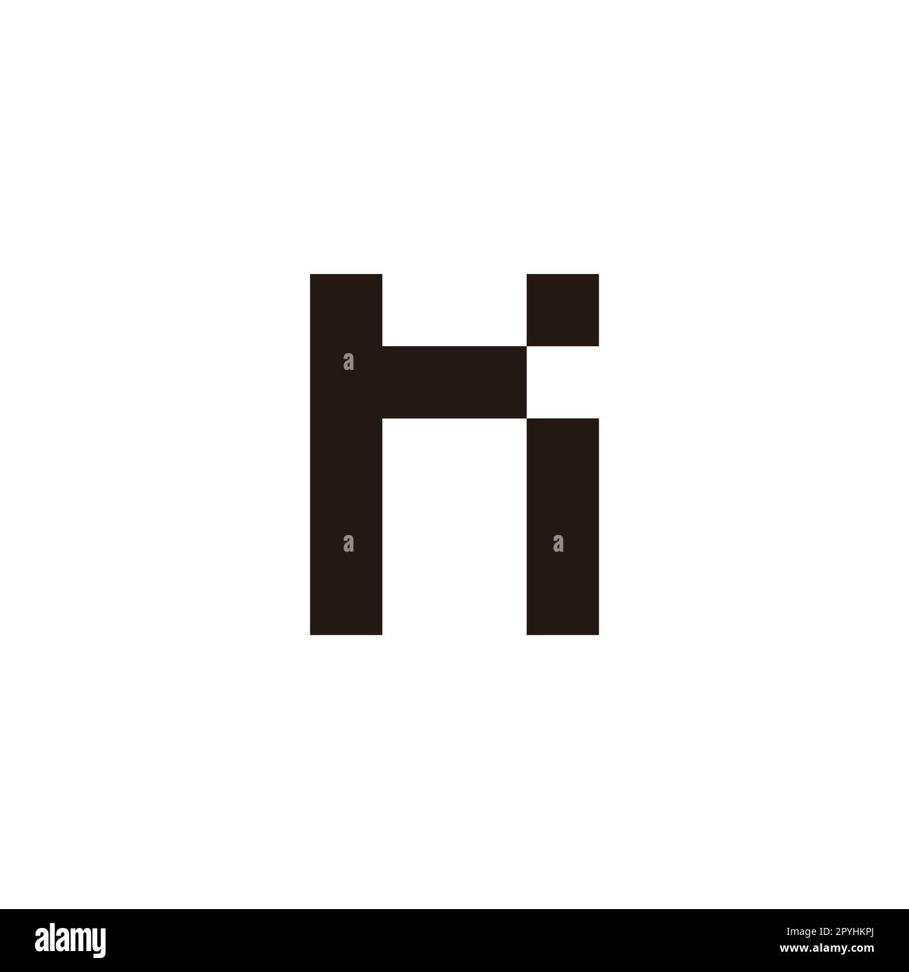 Letter r and i square geometric symbol simple logo vector Stock Vector ...