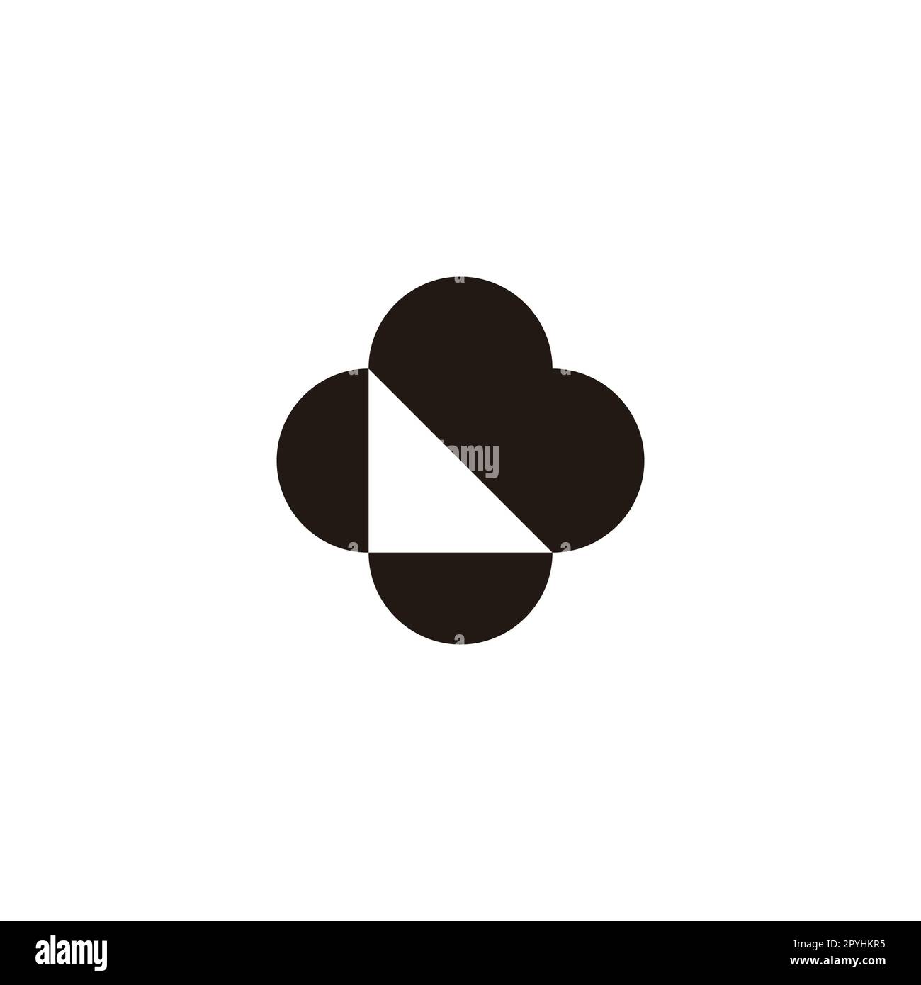 Letter B plus geometric symbol simple logo vector Stock Vector Image ...