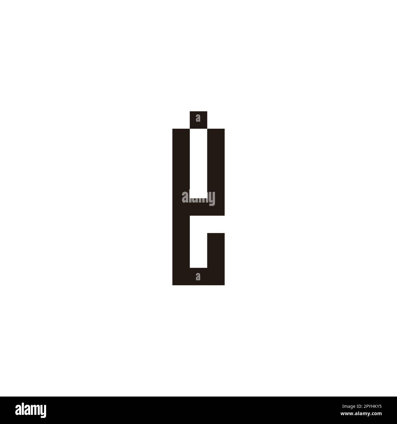 Letter e and i rectangle geometric symbol simple logo vector Stock Vector Image & Art - Alamy