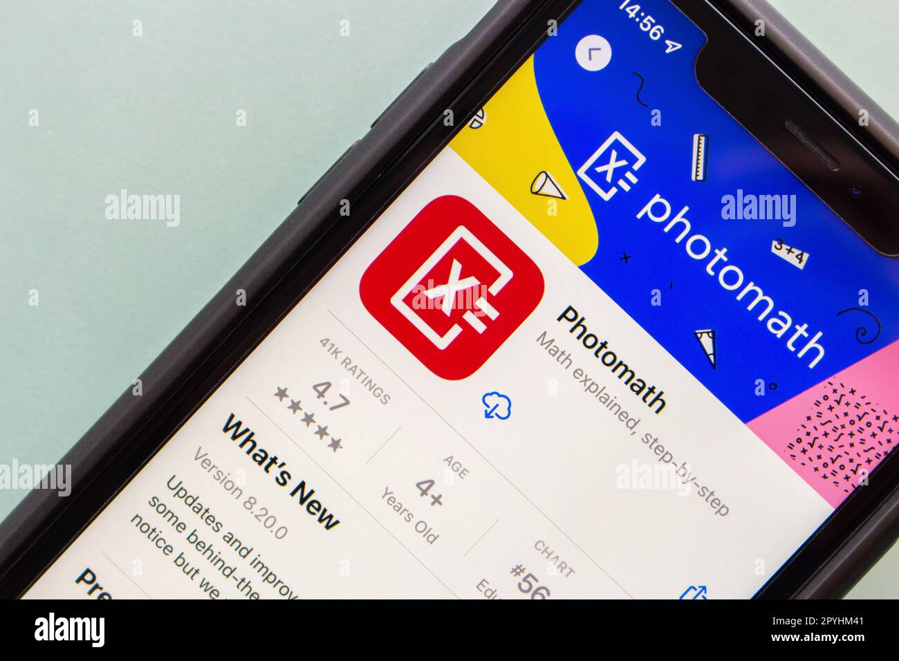Vancouver, CANADA - 20 2023 : Photomath app seen in an App Store on an ...