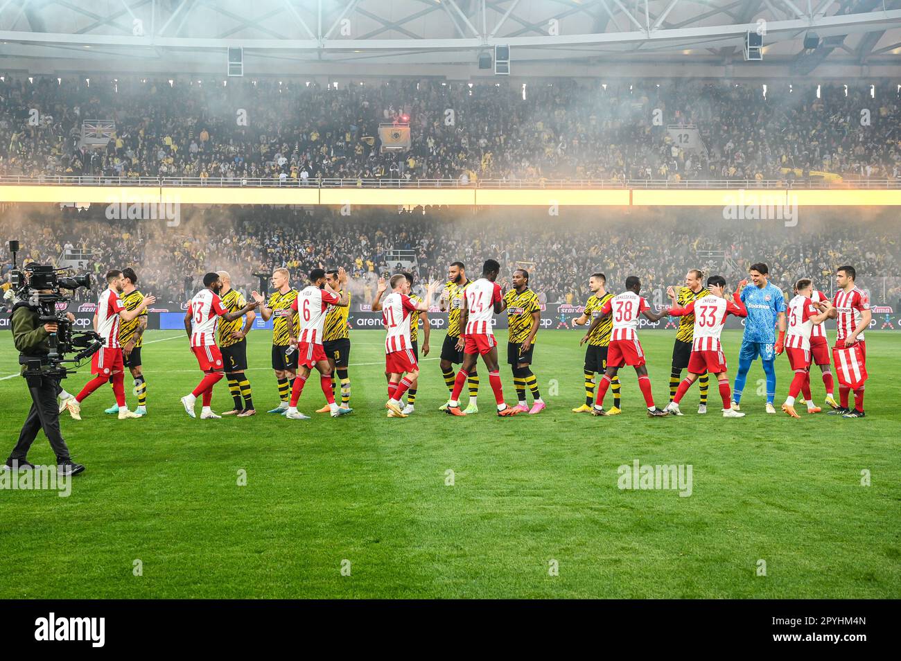 Athens, Lombardy, Greece. 3rd May, 2023. Teams entrance during the ...