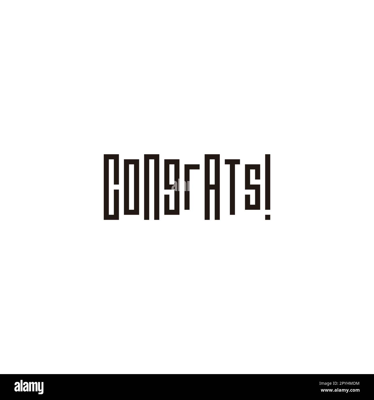 Congrats logo hi-res stock photography and images - Alamy