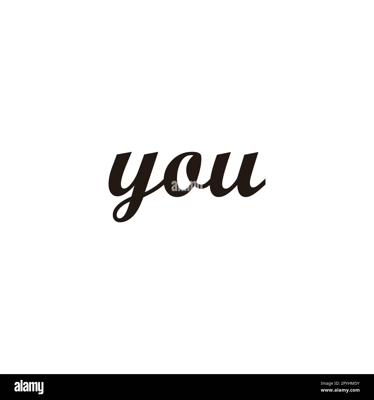 Letter you connect geometric symbol simple logo vector Stock Vector ...