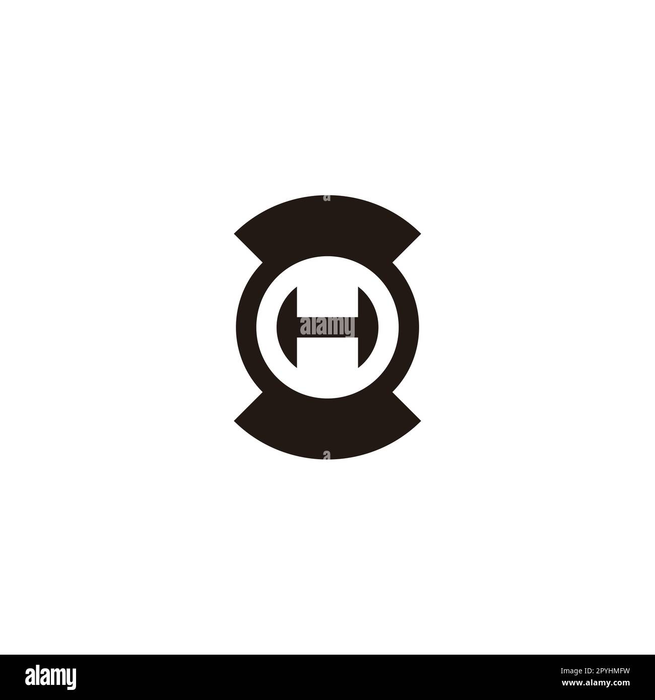 Letter H Hourglass Circle Geometric Symbol Simple Logo Vector Stock Vector Image And Art Alamy
