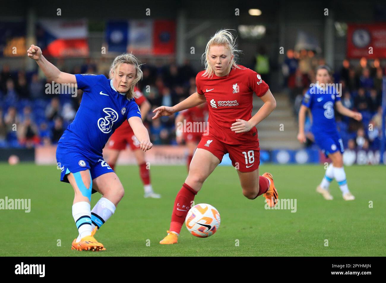 Kingston, UK. 03rd May, 2023. Ceri Holland of Liverpool Women closes ...