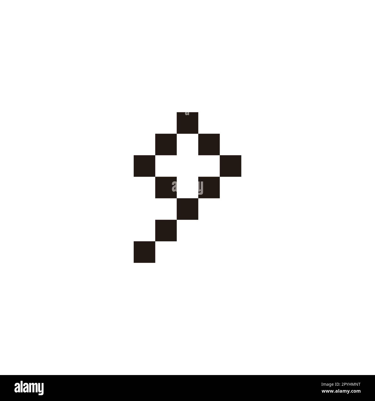 Letter 9 plus, squares geometric symbol simple logo vector Stock Vector ...