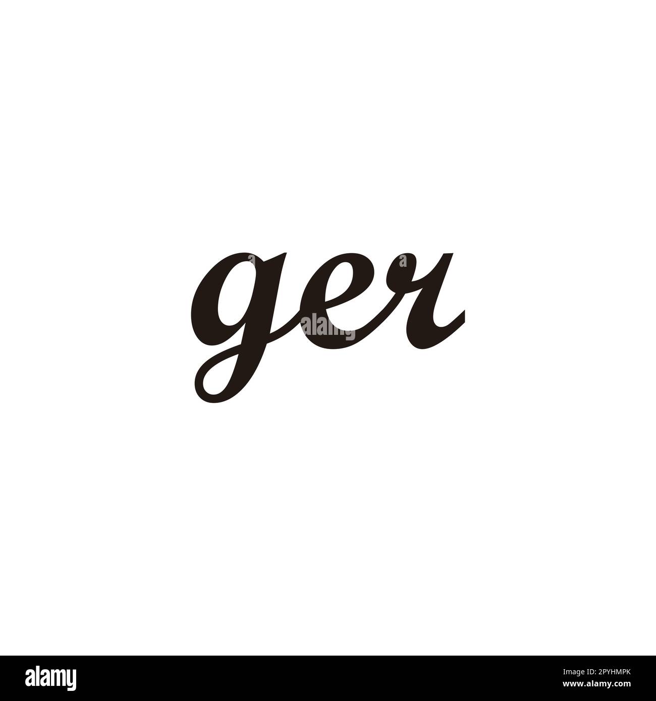 Letter ger connect geometric symbol simple logo vector Stock Vector ...