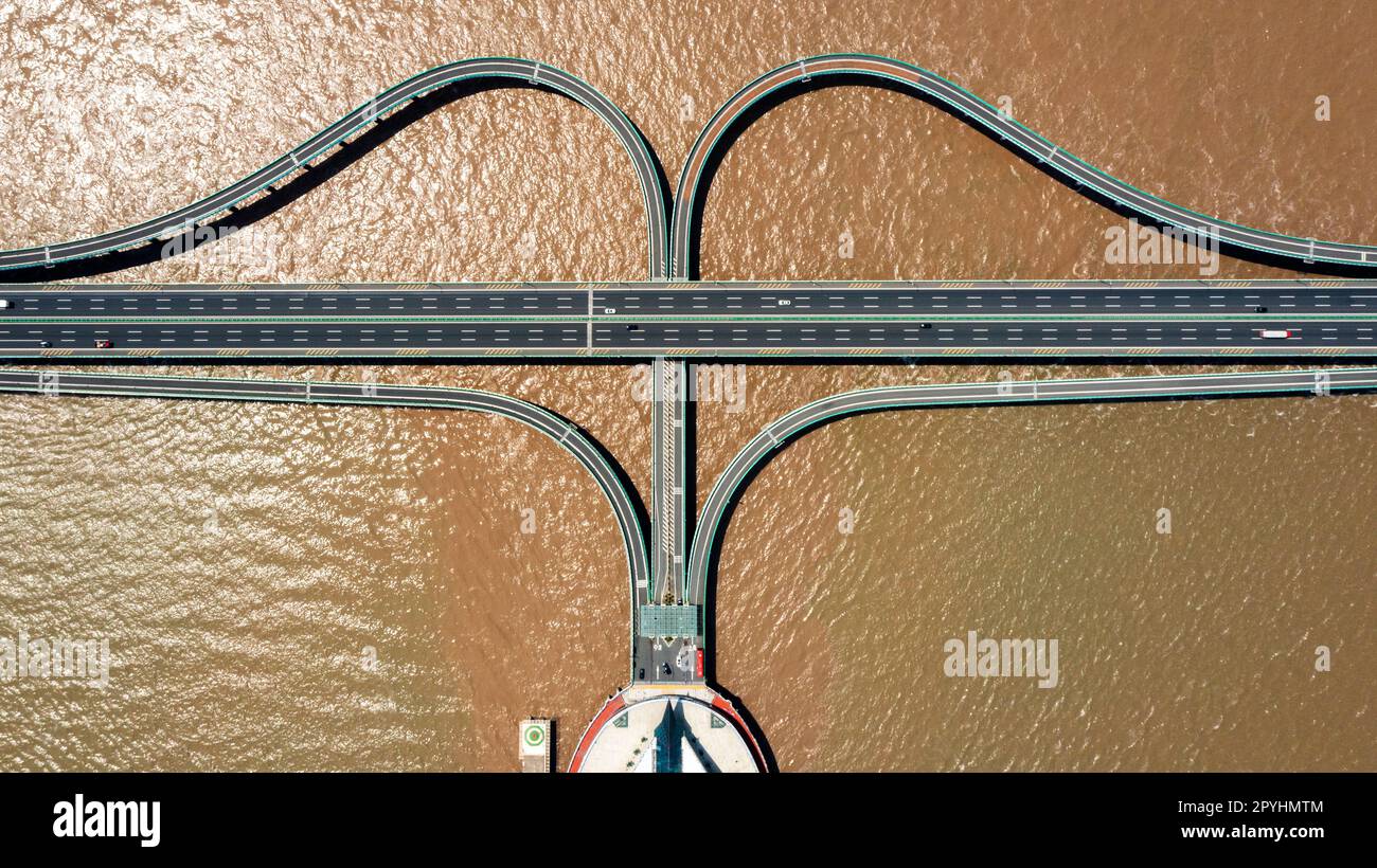 NINGBO, CHINA - APRIL 7, 2023 - Aerial photo taken on April 7, 2023 ...