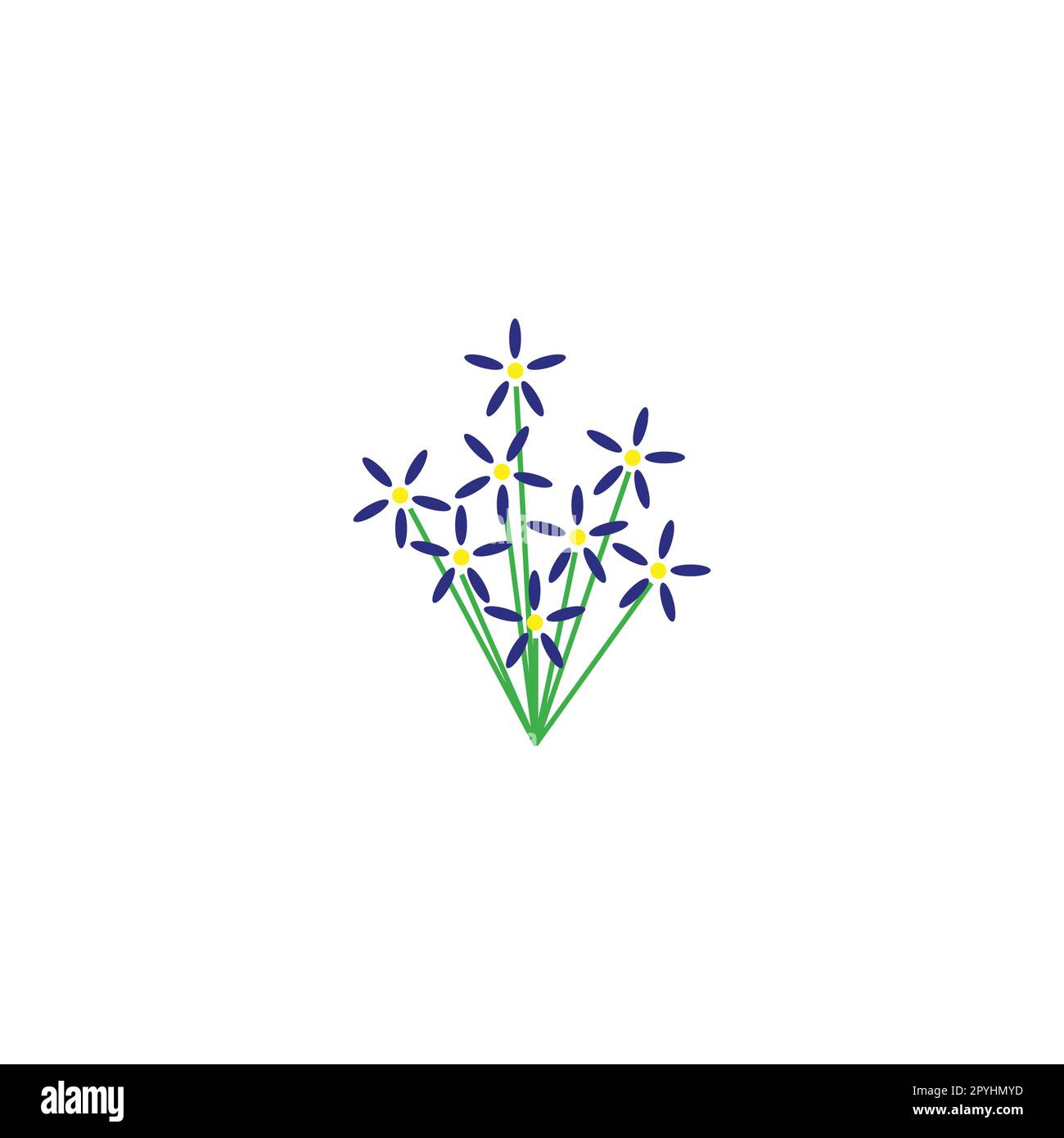 Flowers, plant, colors geometric symbol simple logo vector Stock Vector ...