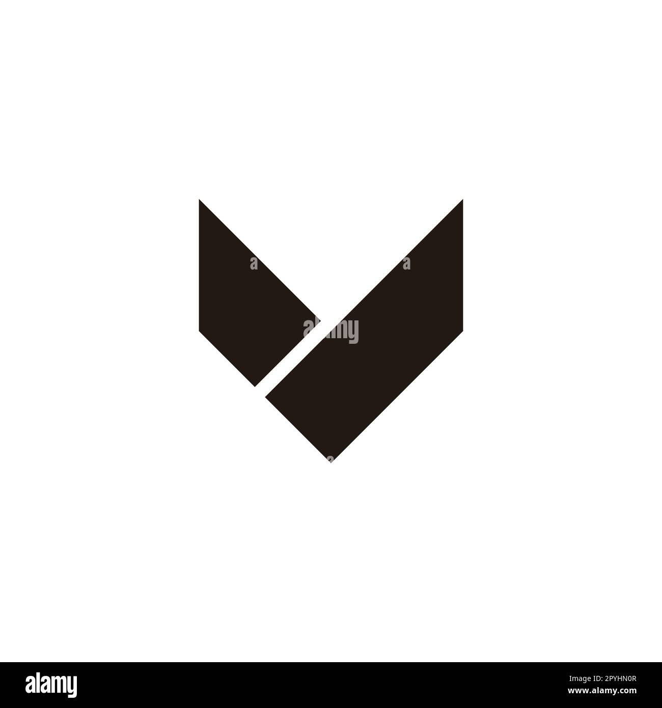 Letter v wheat geometric symbol simple logo vector Stock Vector Image ...