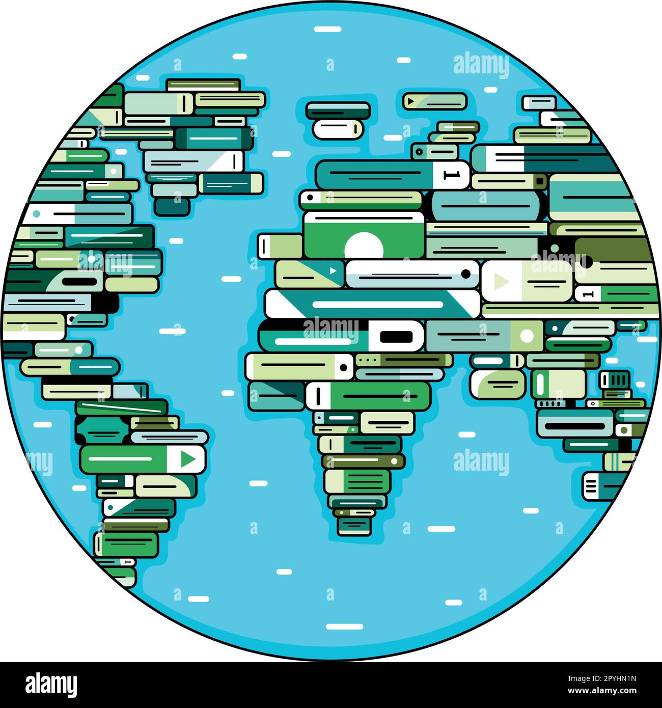 Isolated earth planet icon Flat design Vector Stock Vector Image & Art ...