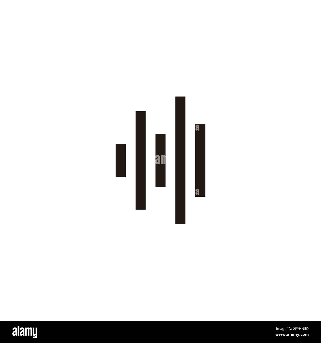 Sound effect, geometric symbol simple logo vector Stock Vector Image ...